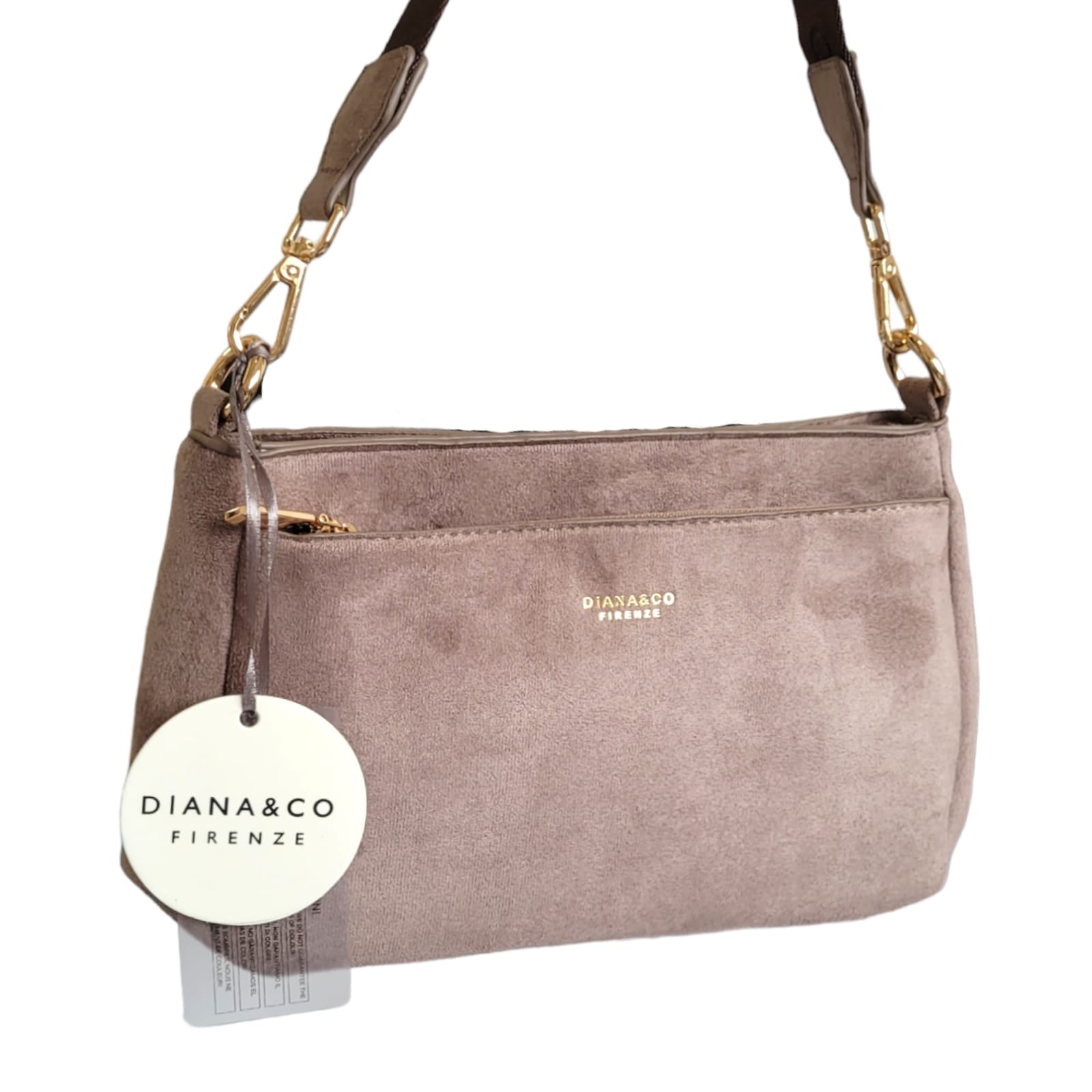 Diana & Co Firenze Damen Crossbody, Umhängetasche - Beige – Da Meso