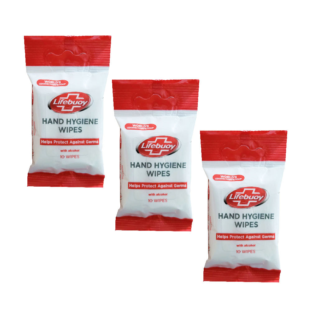 3x Lifebuoy Hand Hygiene Wipes Taschengröße 10er Pack – Da Meso